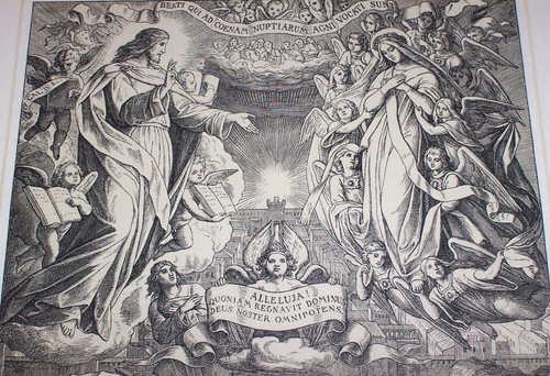 1888 Antique Bible Print ; St. John Vision of New Jerusalem ...