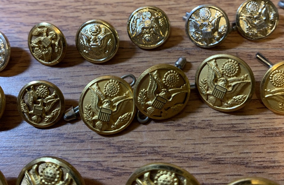 Vintage WWII US Army Military Uniform Buttons (Lot of 62) | eBay