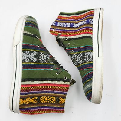 Inkkas Aztec Multicolour High Top Trainers Sneakers UK Size 7 Women's ...