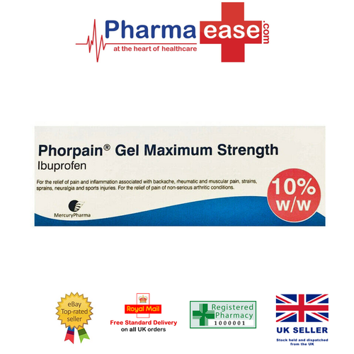 Phorpain 10% Anti Inflammatory Sprains Pain Relief Gel - 30g | eBay
