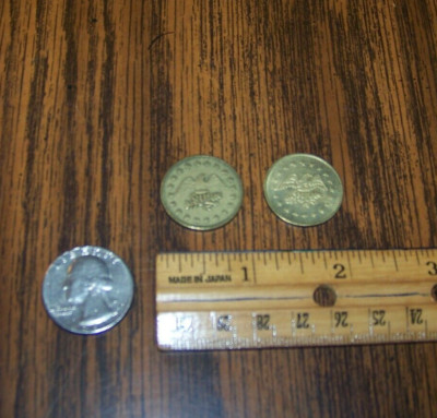 Vintage Arcade Video Game Tokens Eagle (Includes Both) Vintage 1980's ...