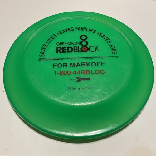 Vintage Amtrak~Operation Red Block Frisbee Flyer Disc~ Green | eBay