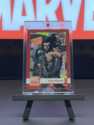 2020-21 Upper Deck Marvel Annual Hologram Parallel #63 Scalphunter 10/ ...
