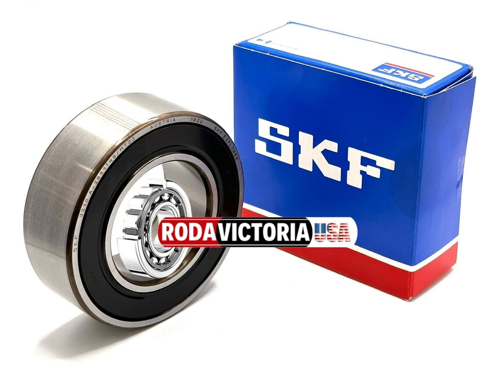 SKF 3210 A 2RS1TN9/MT33 ANGULAR CONTACT BALL BEARING RUBBER SEALED ...