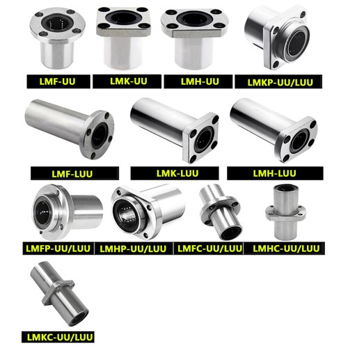 LMF/LMK/LMH Flanged Linear Ball Bearings Bushings 6UU to 80UU for 3D ...