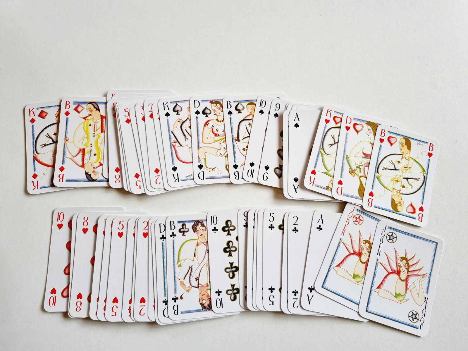 Cards For Game Belle Epoque Poker Bridge Vintage Original 80s Playing ...