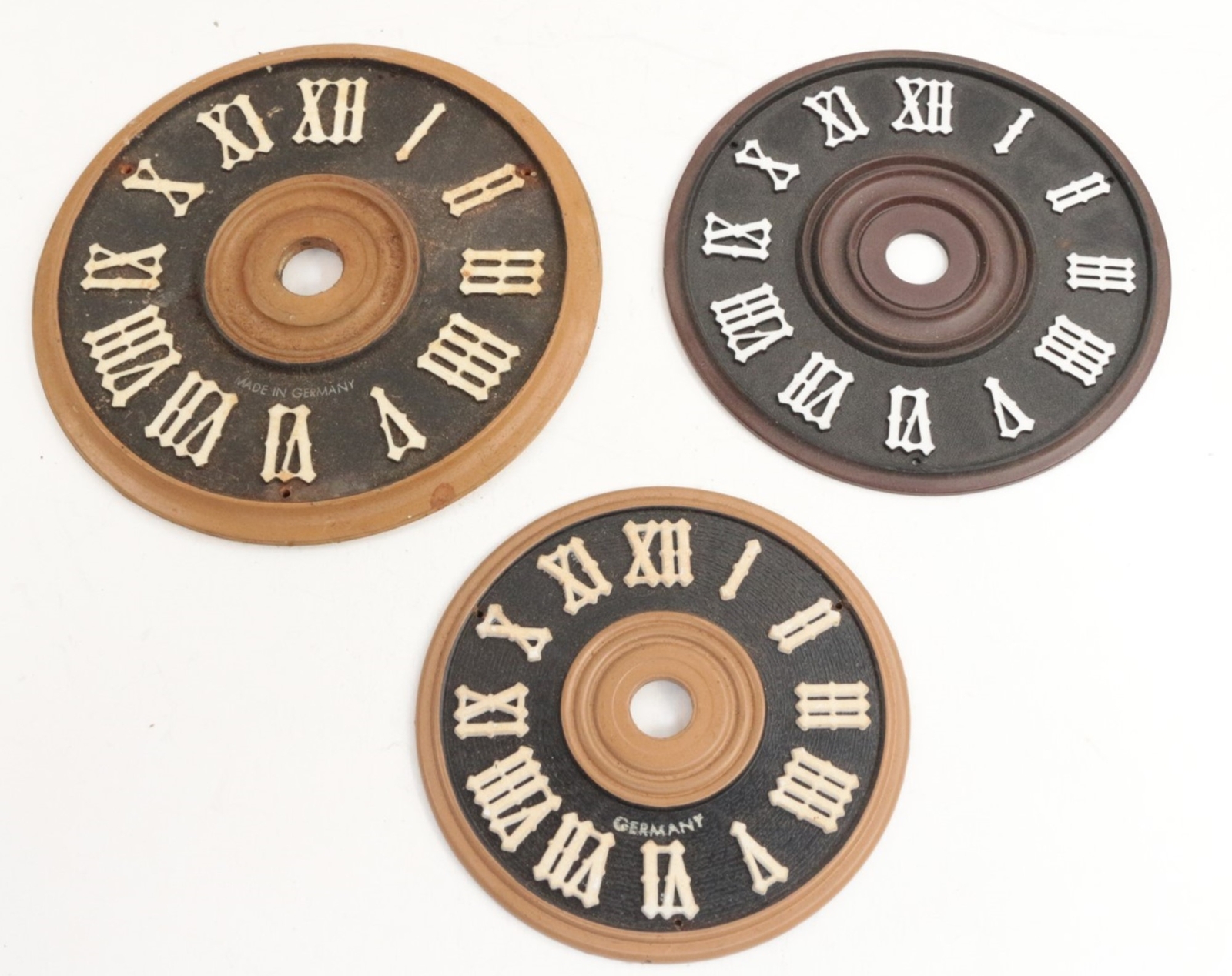 Cuckoo Clock Dials Lot of 3 German Plastic Cuckoo Clock Dials - DW171 ...