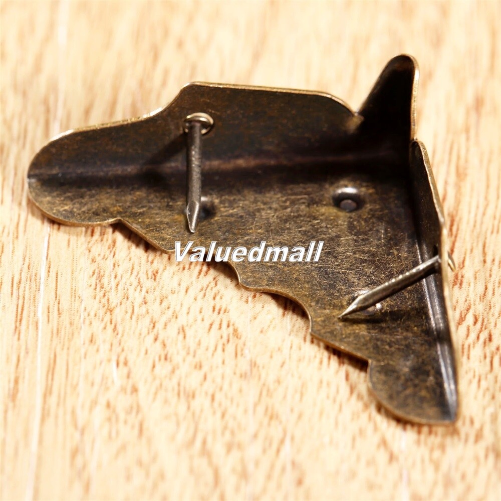 20Pcs Retro Antique Brass Jewelry Box Corner Case Chest Corner ...