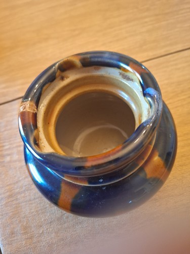 Vtg. Tobacco Jar Humidor Storage Made In England Aonian Pottery | eBay