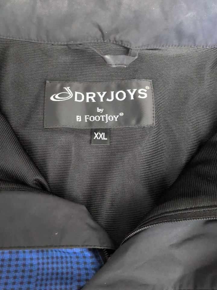 Dry Joys By Foot Joy Men’s 1/4 Zip Windbreaker Jacket Size XXL Blue ...