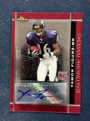 2007 Topps Finest Yamon Figures Autograph Baltimore Ravens | eBay