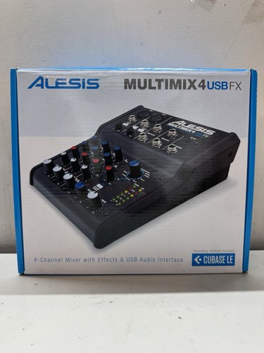 NEW-Alesis MULTIMIX 4USB FX 4-Channel Mixer w/Effects & USB Recording ...