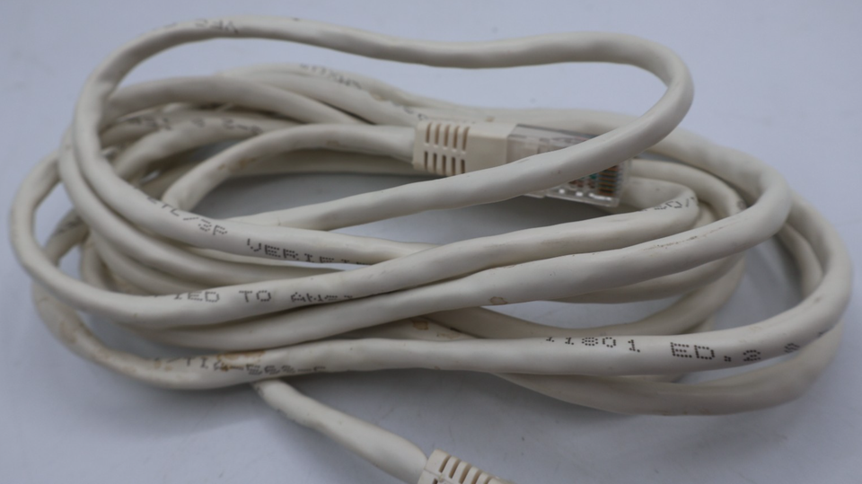 White Ethernet Cable Network Patch Cord CAT5 CAT6 Used | eBay