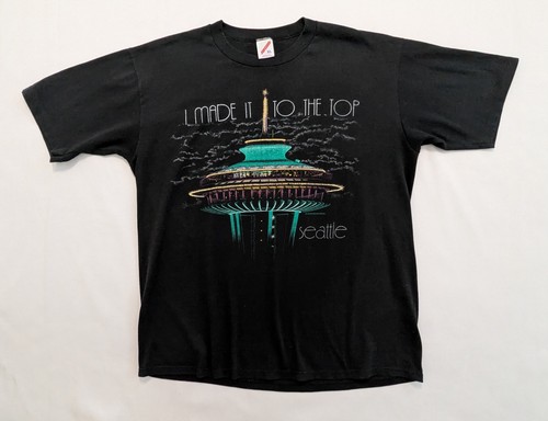Vtg Seattle Space Needle T-Shirt Men’s XL Made It To The Top Single ...