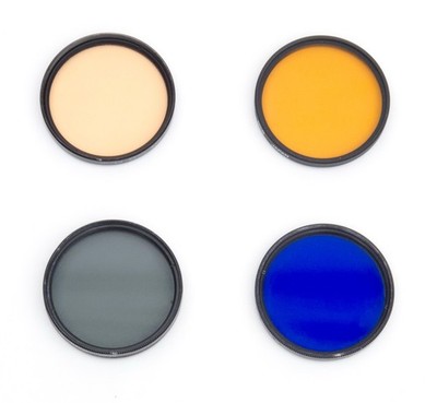 Four 52mm filters for Nikon Lenses - 85B, 85C, 47A and Polarizer | eBay