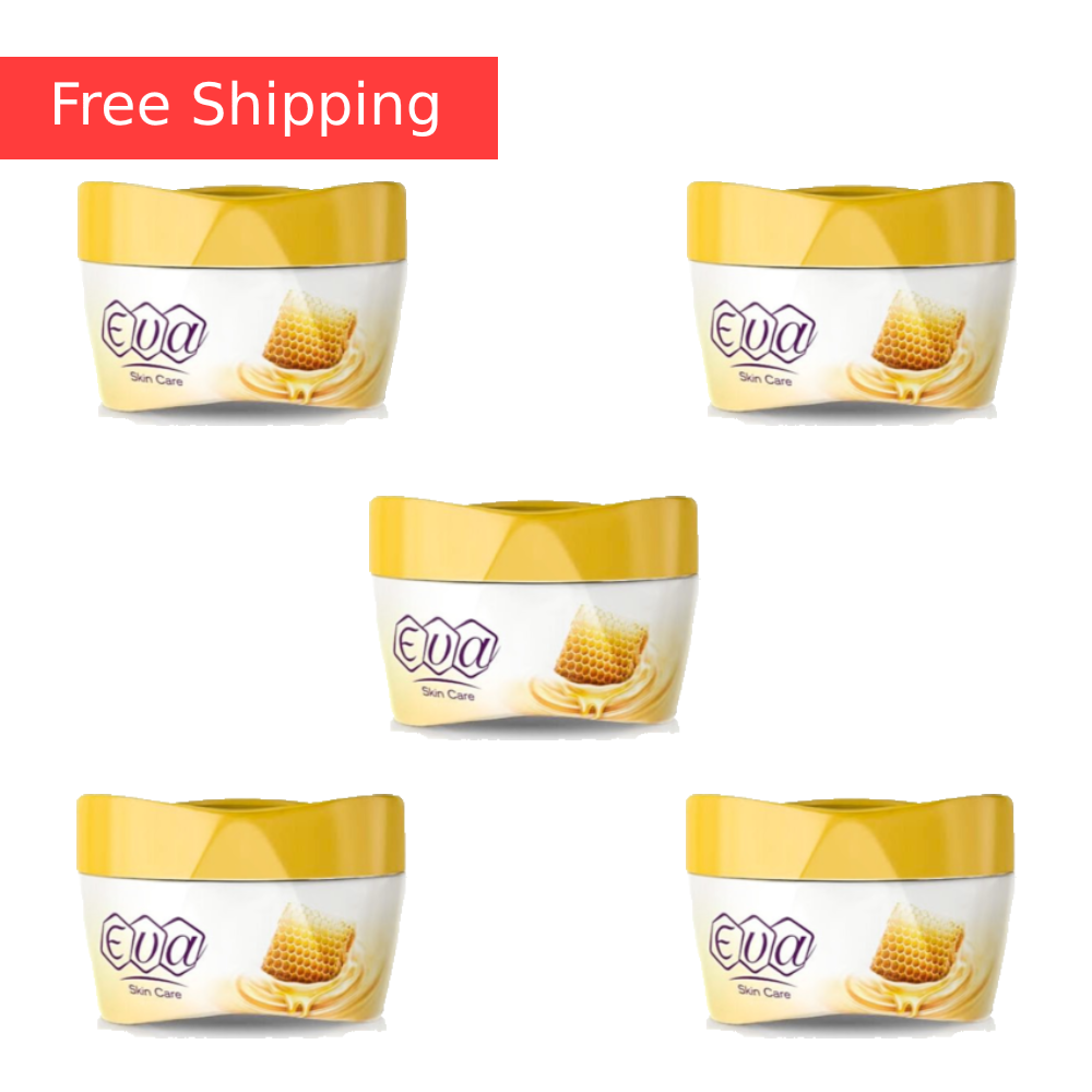 5 Boxes 170g Each Eva Skin Cream with Honey Best Moisturizer for Dry ...