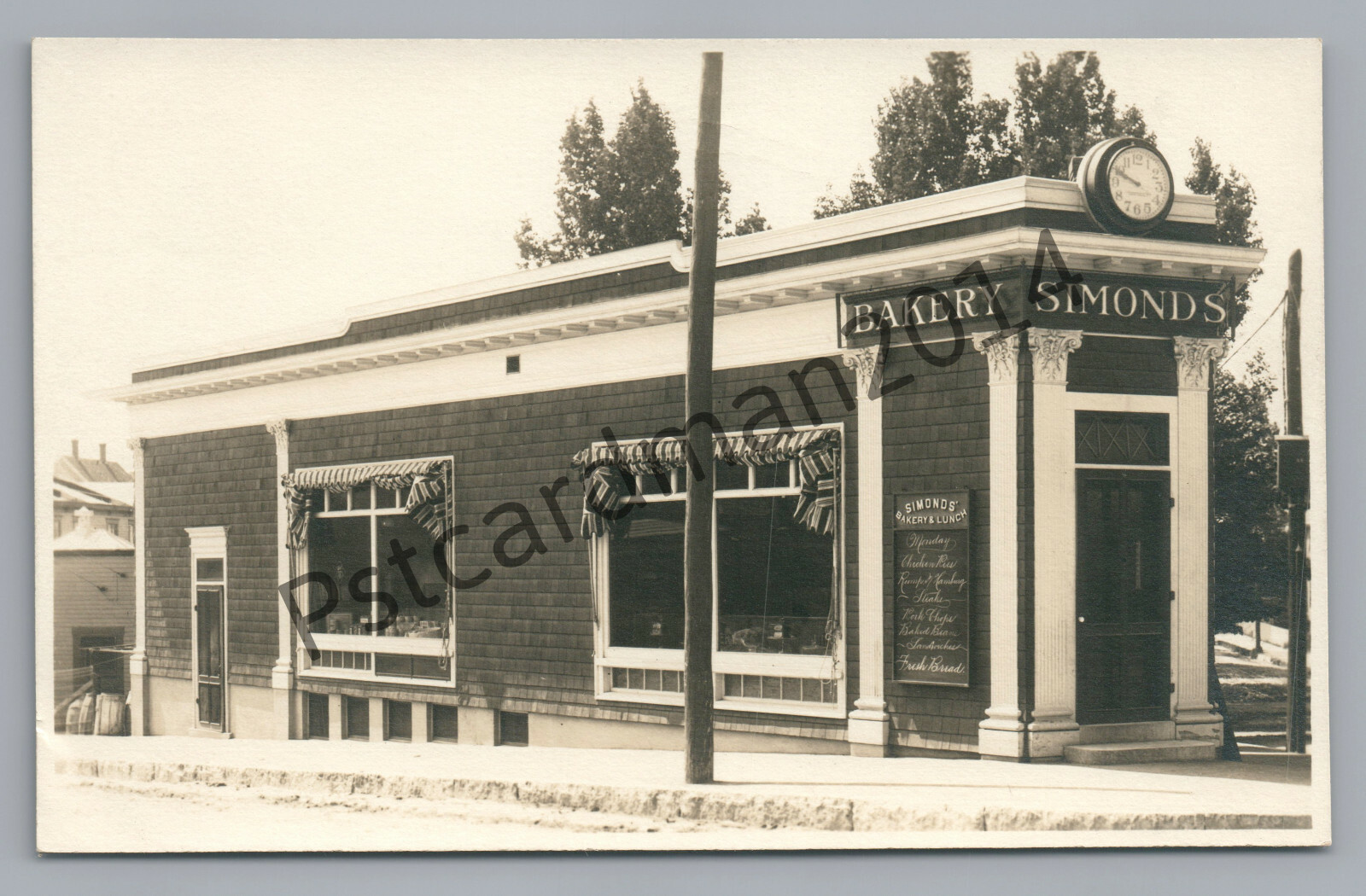 Simonds Bakery & Lunch Room MANCHESTER New Hampshire RPPC Architecture ...