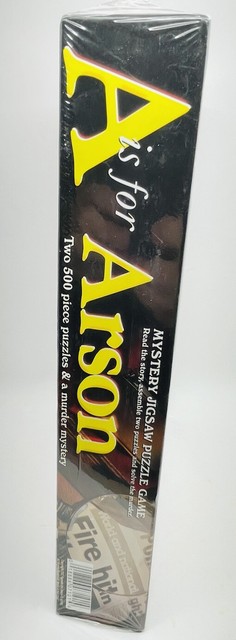 TDC Games 7101 a Is for Arson Alphabet Murder Series Mystery Jigsaw ...