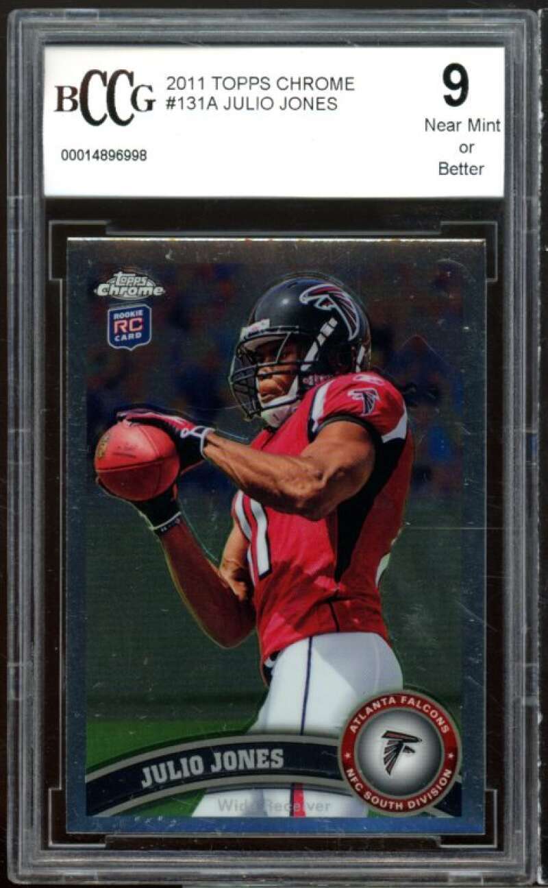 2011 Topps Chrome - Ball above head #131 Julio Jones (RC) for sale ...