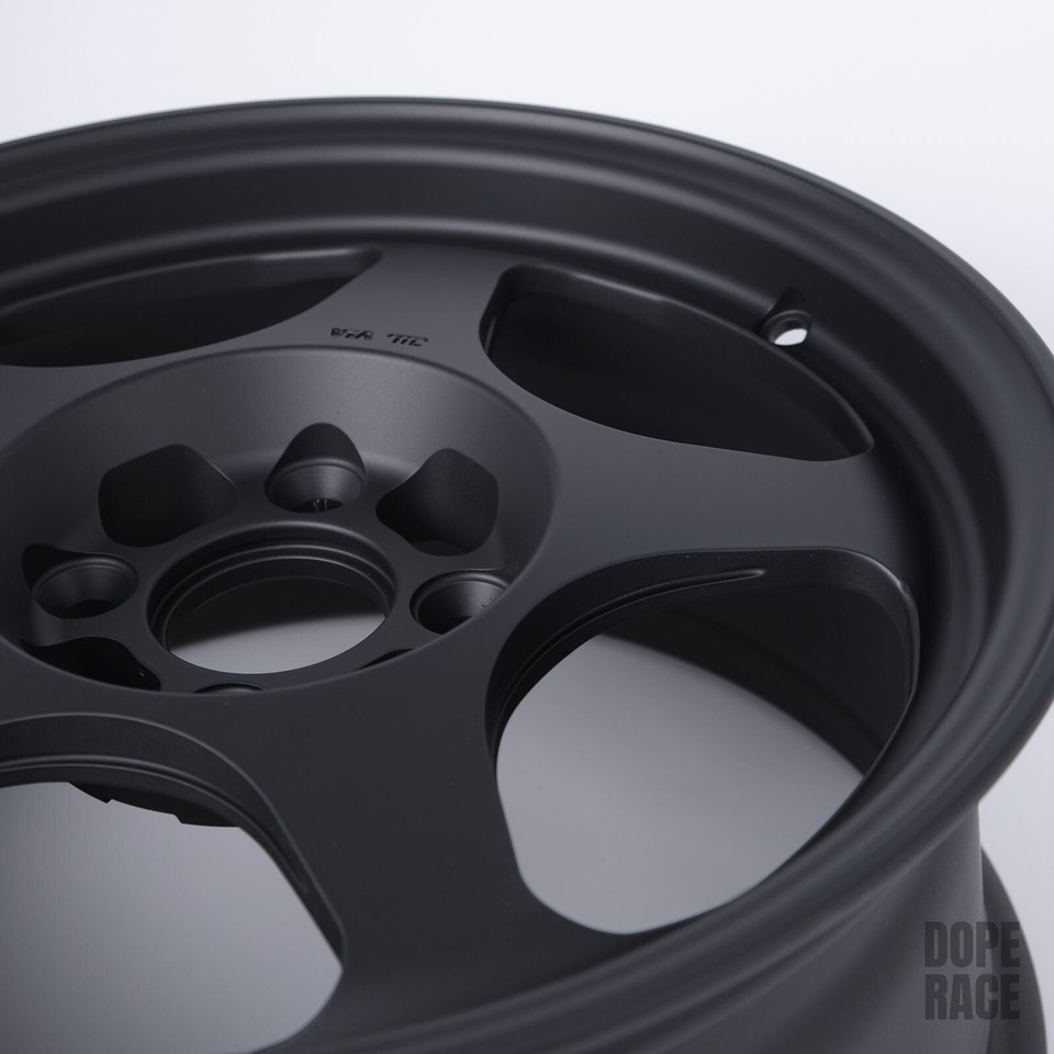 ROTA Wheels SLIP STREAM - 15X7, 40mm, 4X100, 56.1 Hub, SATIN BLACK (SET ...