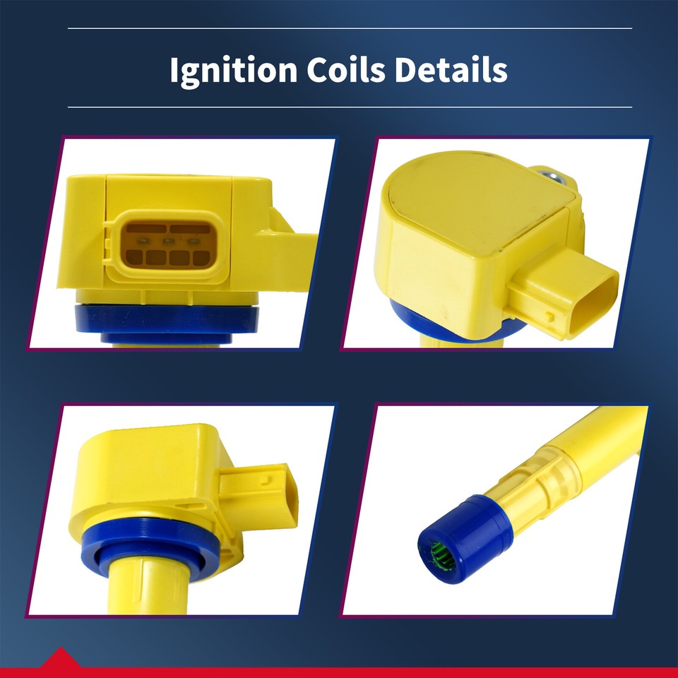 2001-2005 Honda Civic Acura EL L4 1.7L Ignition Coils | 4X/Pack | Front ...