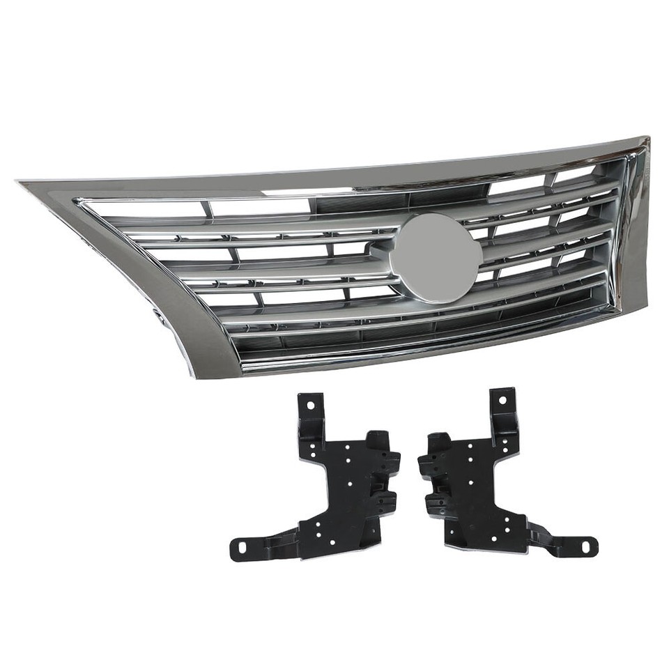 Front Upper Grille Chrome Mesh Trim Grill Fit For Nissan Sentra S SV SL ...
