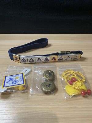 Brass BSA Buckle 38”Cub Scouts Belt With Merit Badges + Extra | eBay