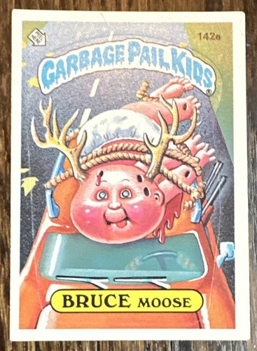 1986 Topps Garbage Pail Kids Card #142a BRUCE MOOSE Original 4th Series ...