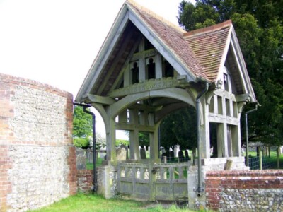 Photo 6x4 Lych gate, St Peter's on the Green Froxfield Green The lych ...