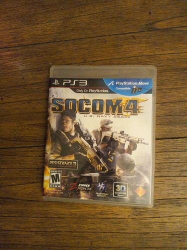 SOCOM 4 US Navy SEALs PS3 (Sony PlayStation 3, 2011) Complete ...