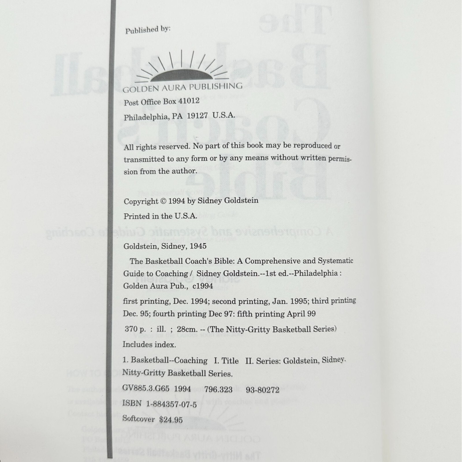 Basketball Coach's Bible : A Comprehensive and Systematic Guide to ...