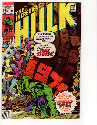Incredible Hulk #135 1971 MARVEL( VS Kang The Conqueror) | eBay