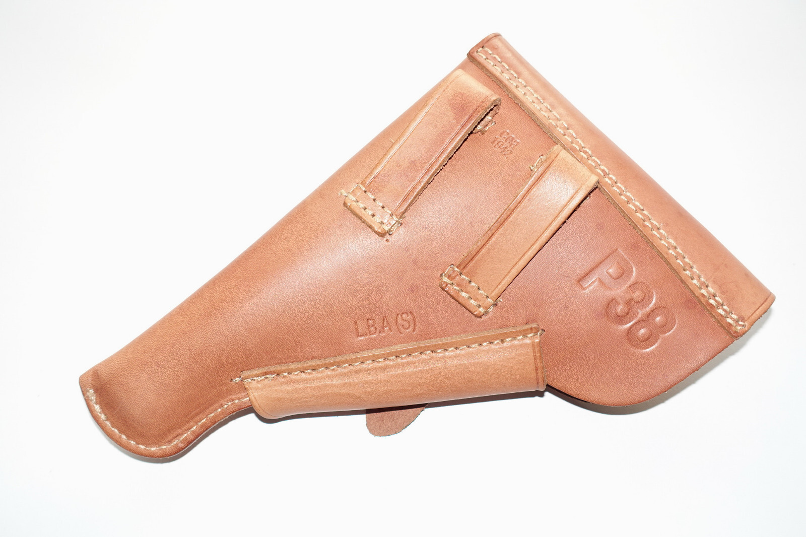 GERMAN ARMY LUFTWAFFE L.B.A(s) WW2 repro P38 SOFT SHELL HOLSTER TAN ...