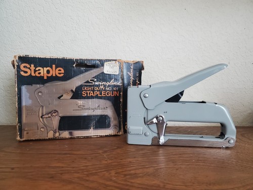 Vintage Swingline Light Duty Staple Gun #101 Hand Stapler Tacker USA | eBay