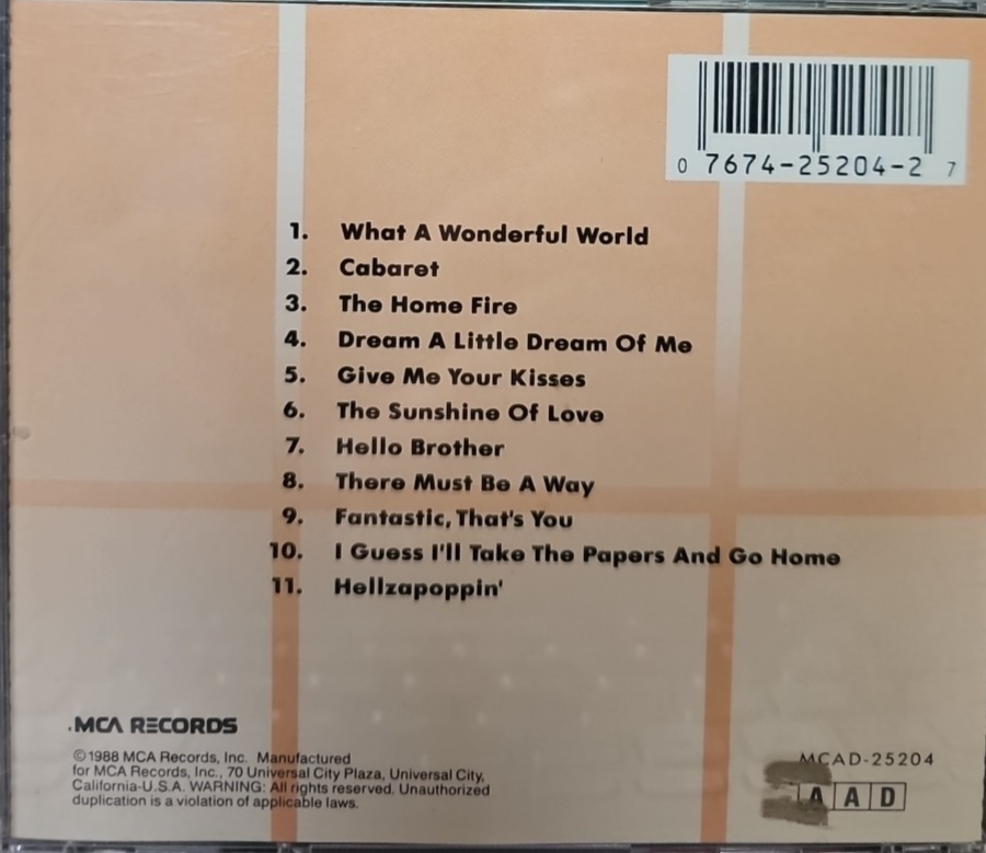 Louis Armstrong "What A Wonderful World" CD #4 76742520427| eBay