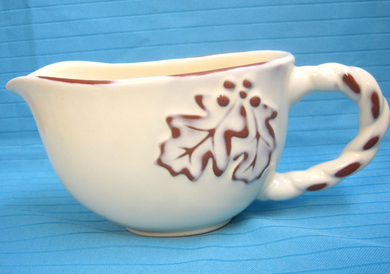 Terracotta Gravy Boat Pitcher Creamer by Home China Autumn Fall Design ...