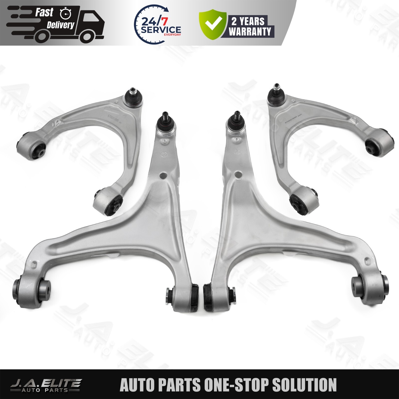 4pcs Front Left & Right Upper & Lower Control Arm fit Maserati Levante ...