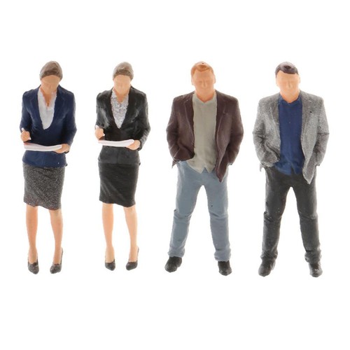 1/64 Tiny People Figures Hand Painted Model Secretary and Office Scene ...