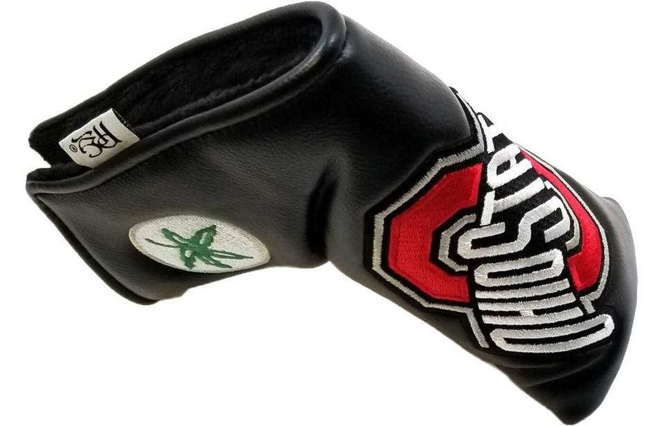 Ohio State Buckeyes Black Embroidered Magnetic Closure Golf Putter ...