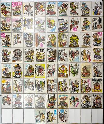 1973 Fabulous Odd Rods Vintage Bubble Gum Trading Card Set of 66 ...