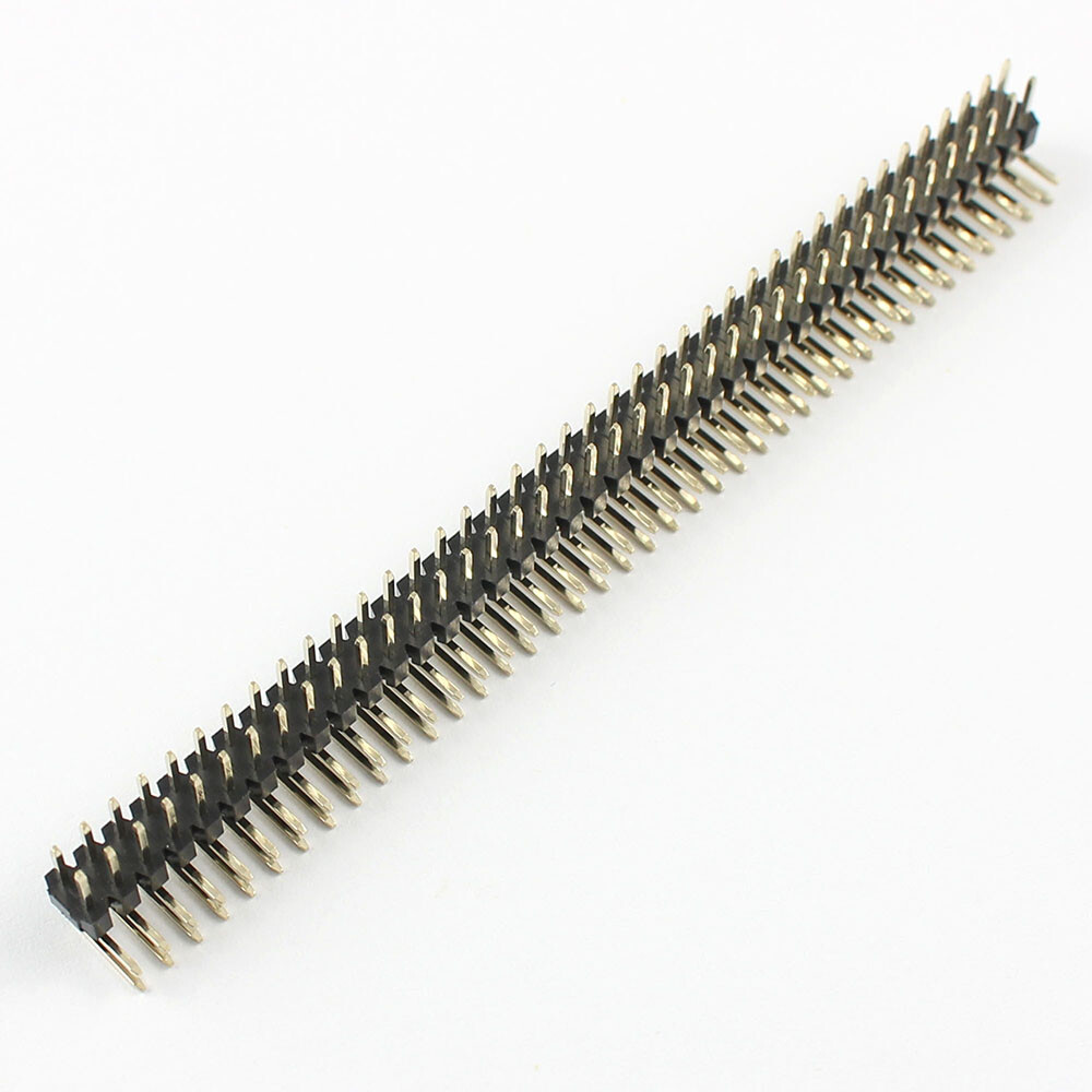20Pcs 2mm 2.0mm Pitch 2x40 Pin 80 Pin Double Row Right Angle Male ...