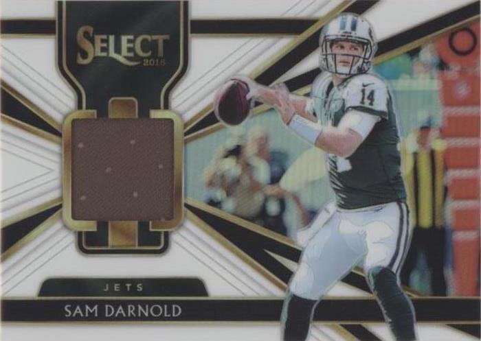 2018 Panini Select - Select Swatches Sam Darnold #6 White Prizm /149 ...