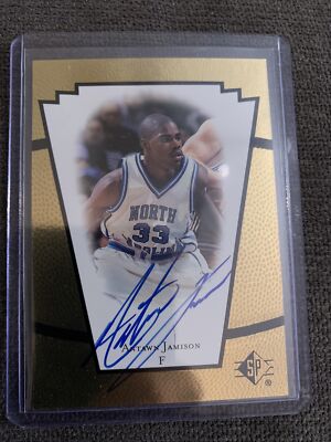 1998 ANTAWN JAMISON UPPER DECK SP Gold FOIL AUTOGRAPH ROOKIE RC Tar ...