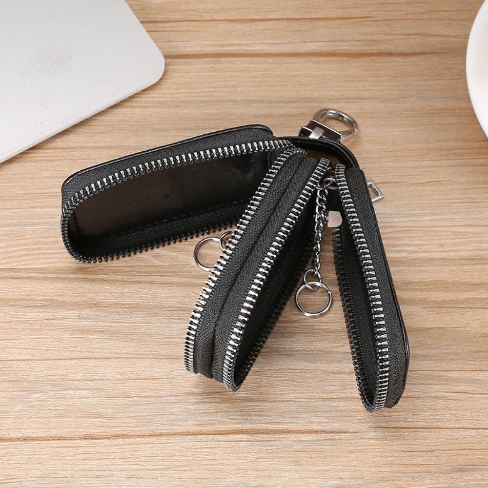Large Capacity Double-layer Car Key Bag PU Key Chain Women | eBay