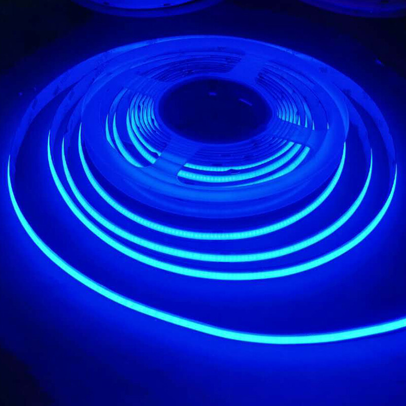 Blue COB LED Neon Light Strip 12V 24V Flex Tape for Car Room Party Sign ...