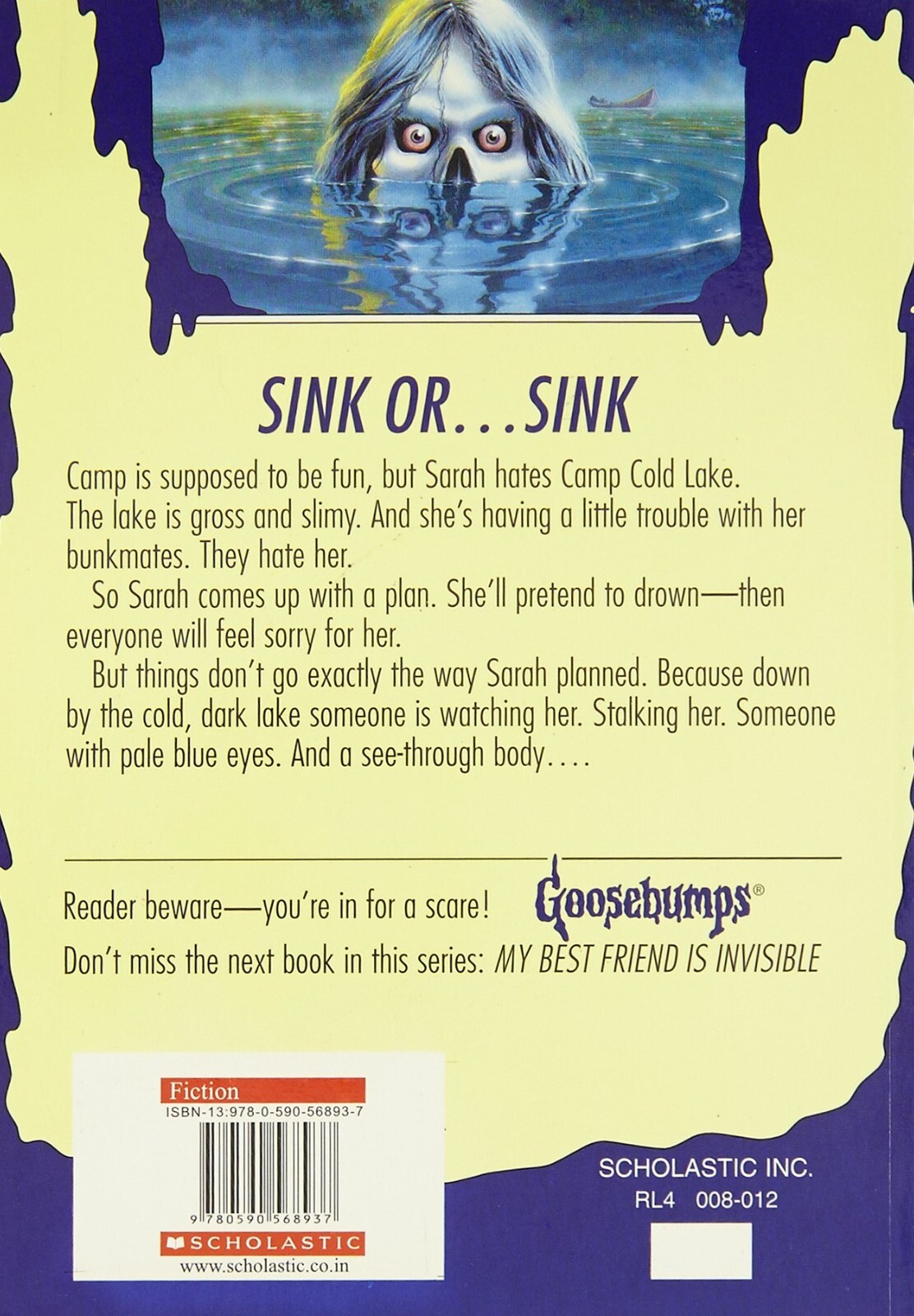 Curse of Camp Cold Lake by R. L. Stine (1997, Trade Paperback) for sale ...