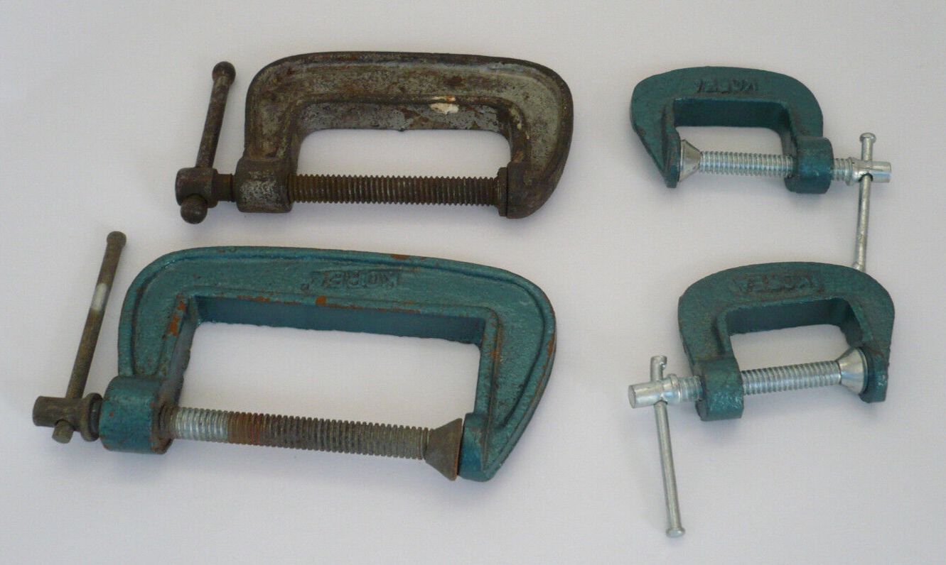 Vintage Assorted Clamps 1" 2" 2 1/2" Judd & No Name | eBay