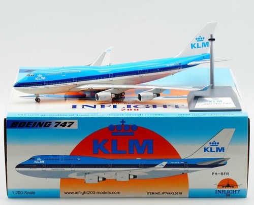 1:200 Inflight KLM ROYAL DUTCH AIRLINES Boeing 747-400 PH-BFR RARE SOLD ...