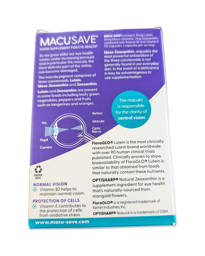 Macusave One A Day food Supplement For Eye Health 90 day pack | eBay UK