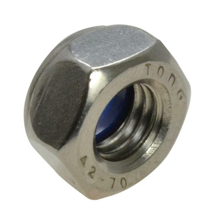 Qty 100 Hex Nyloc Nut M16 (16mm) Metric Stainless A2-70 G304 Lock ...